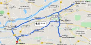 proper route to tour navagraha in Tamil nadu | route map